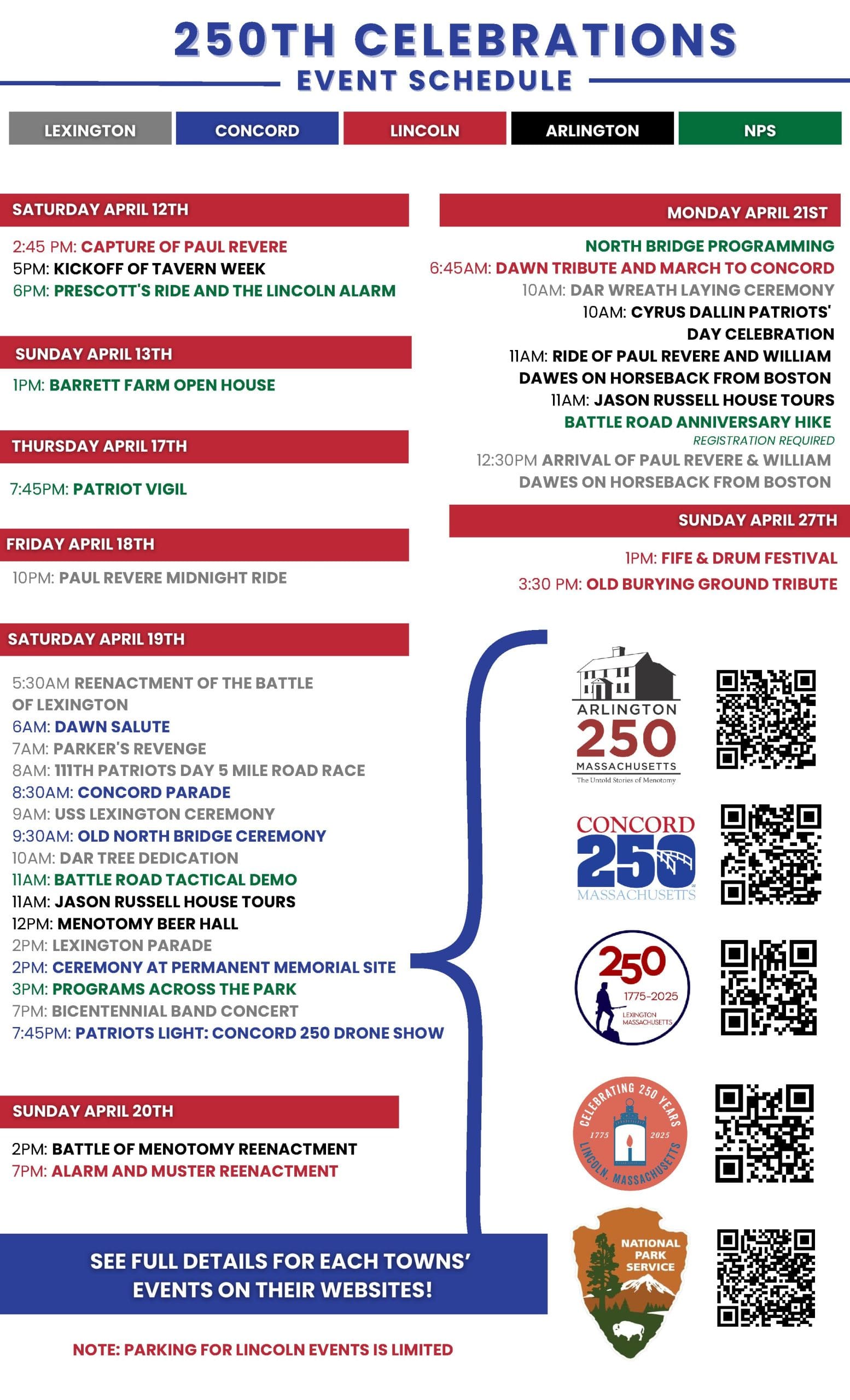 Join the Celebration of Lexington's 250th Anniversary